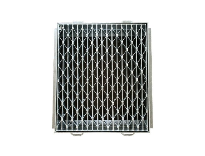 Galvanized Diamond Weave Style Grate And Frame - Qingdao Mike Trade Co ...