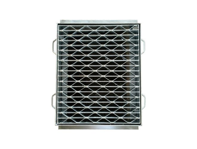 Galvanized Diamond Weave Style Grate And Frame - Qingdao Mike Trade Co ...